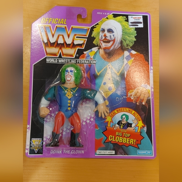WWE | Toys | Hasbro Official Doink The Clown Wwf Wrestling 994 Purple ...